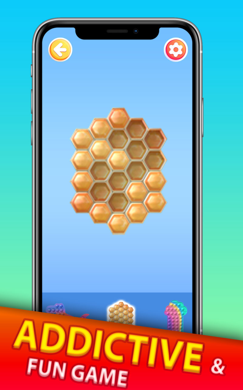 Bubble Pop It Fidget Toys Push 3D - Fidget Pop it Master Antistress ...