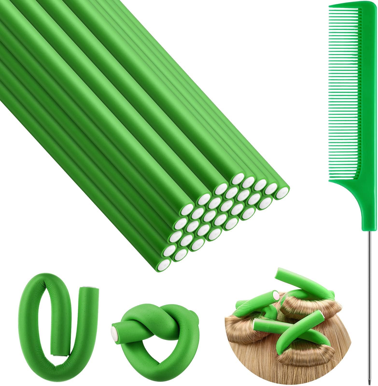 Amazon.com : 36PCS 9.45" Flexible Curling Rods, Flexi-Rods Hair Curlers ...