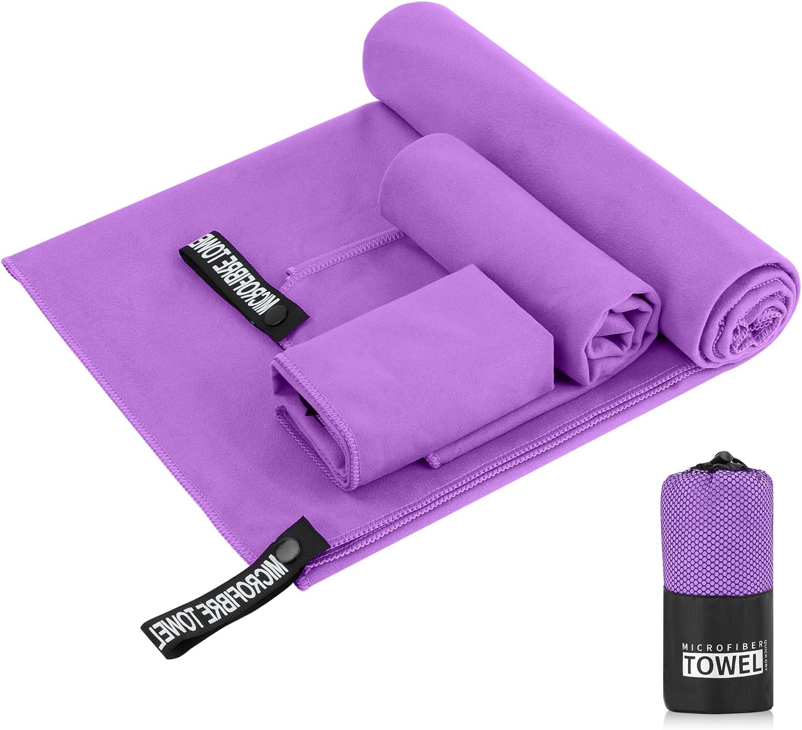 BANDERA Toalla Microfibra Secado Rápido, 2 Pack Toalla Deportiva ...