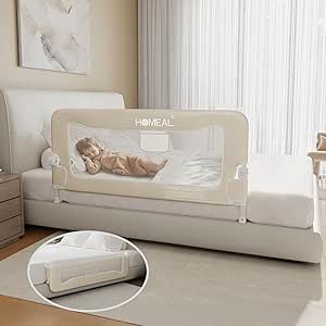 Amazon.com: HOMEAL Bed Rail for Toddlers, 47in Foldable Toddler Bed ...