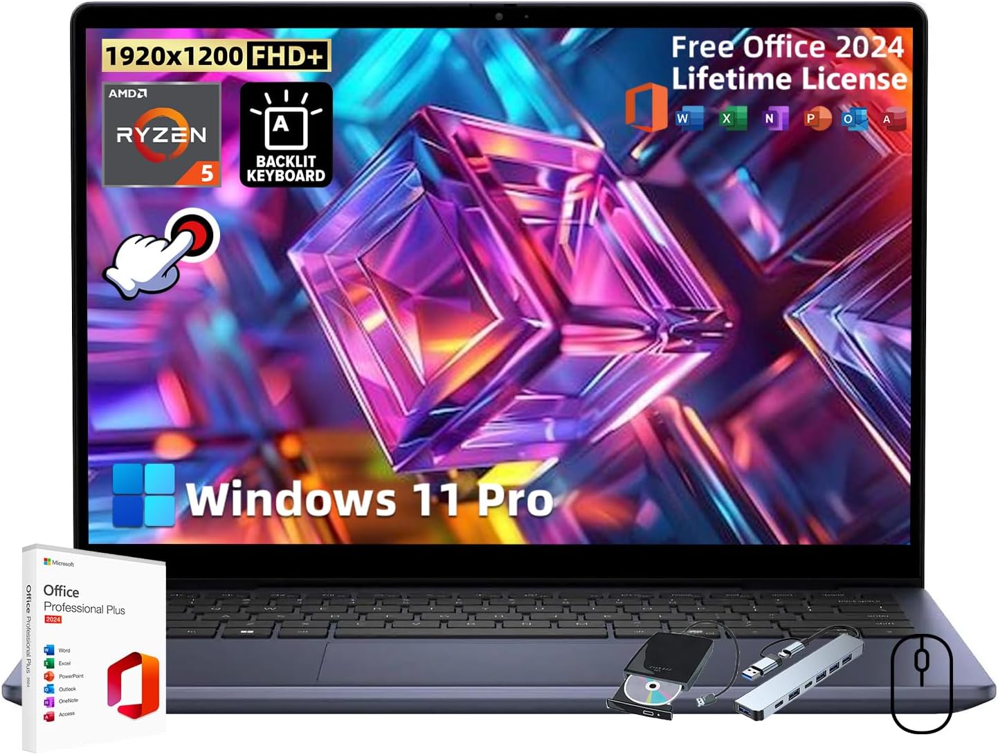 Amazon.com: Dell Inspiron 14 2-in-1 Laptop - with Office 2024 Lifetime ...