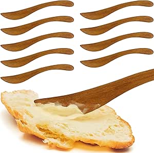 Amazon.com: Graindi Teak Wood Butter Knives & Spreaders (Set of 10 ...