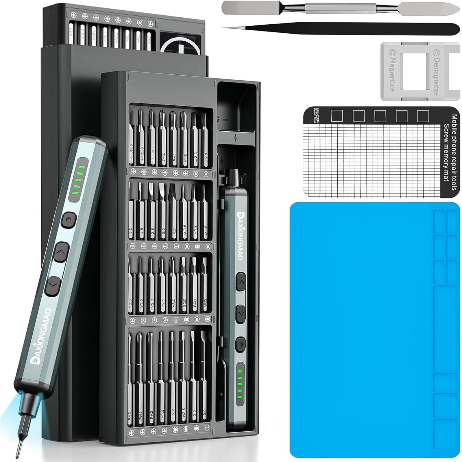 Amazon.com: xCool Mini Electric Screwdriver Set with Drill Bits, 52-in ...