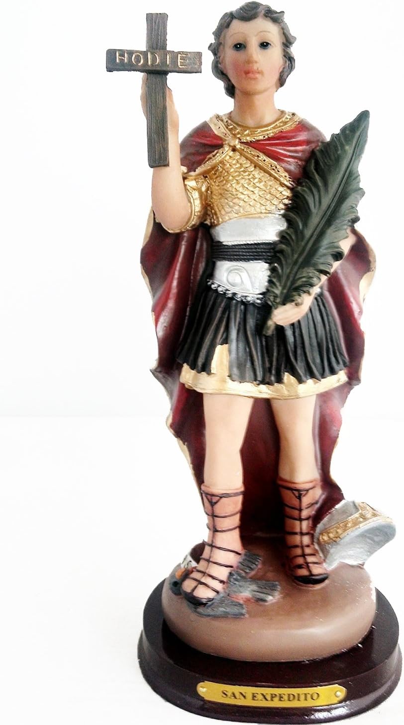 Amazon.com: 8 Inch San Expedito Saint Expeditus Statue Figurine ...