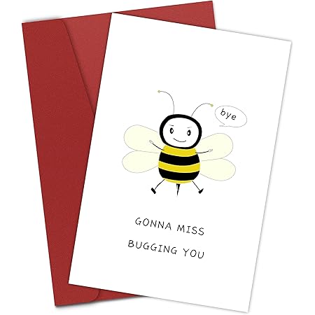 Amazon.com : SIMSONN Funny Bon Voyage Cards for CoWorker Humor Farewell ...