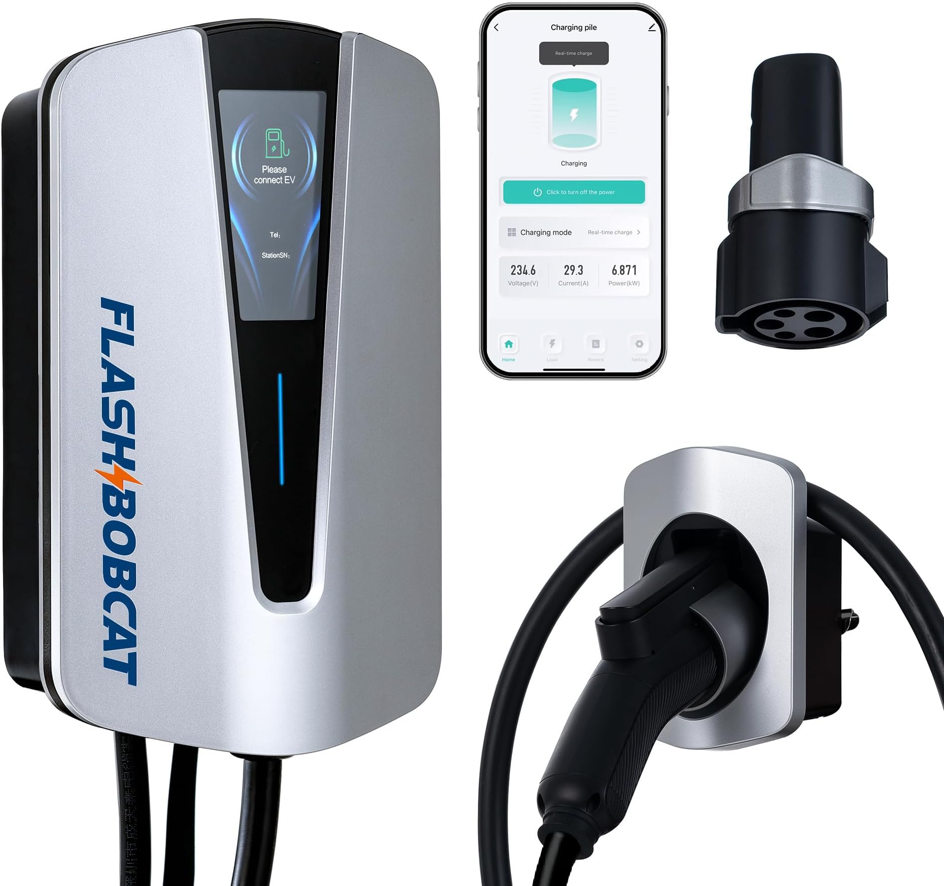 Amazon.com: FlashBobcat Level 2 Home Electric Vehicle (EV) Charger up ...