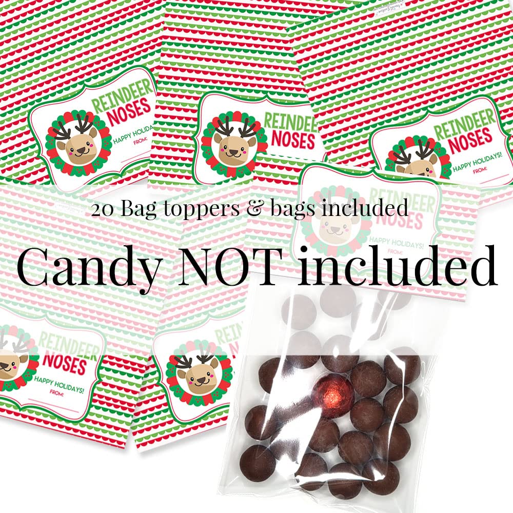 Reindeer Noses Candy Bag Edible Reindeer Noses | Celebrate Creativity