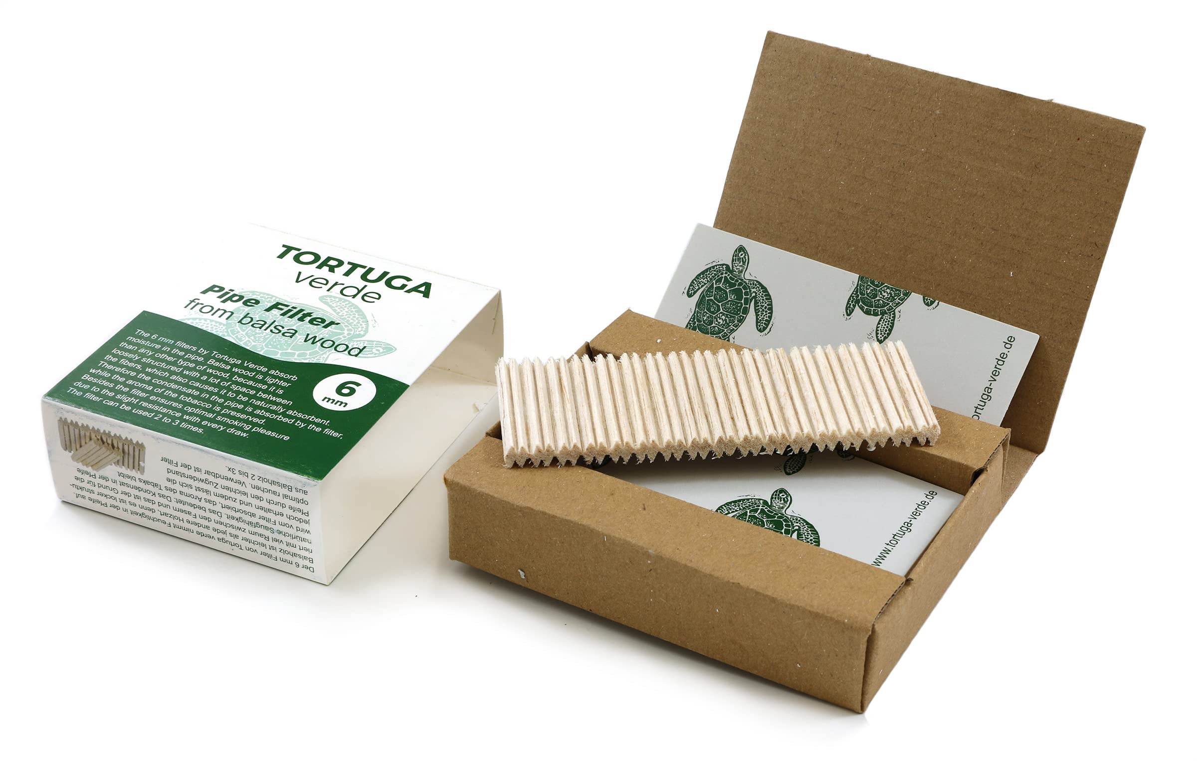Amazon.com: 68pcs × Tortuga Verde 6mm Balsa Filter : Health & Household