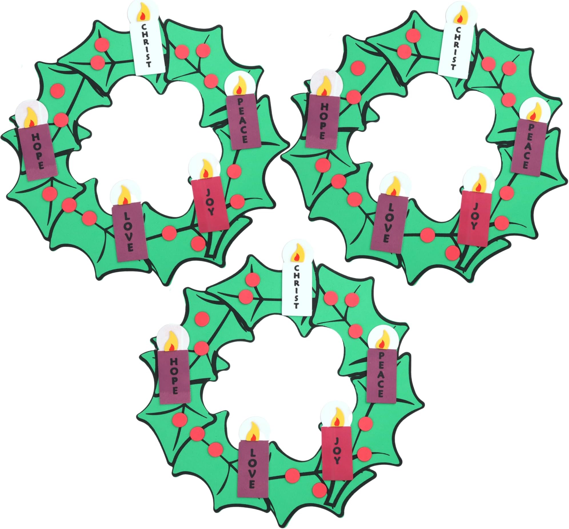 Amazon.com: Advent Wreath Craft Kit, DIY Religious Christmas Decor ...