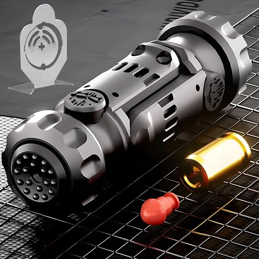 Amazon.com: Metal Tungsten Steel Fidget Toy Gun Fidget Slider Fidget ...