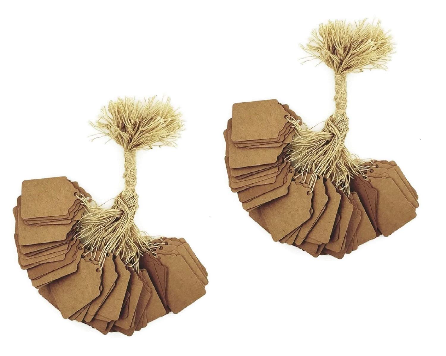 Amazon.com : 200pcs 1 7/16" x 2 3/16" (36.5 x 55.5mm) Kraft Gift ...