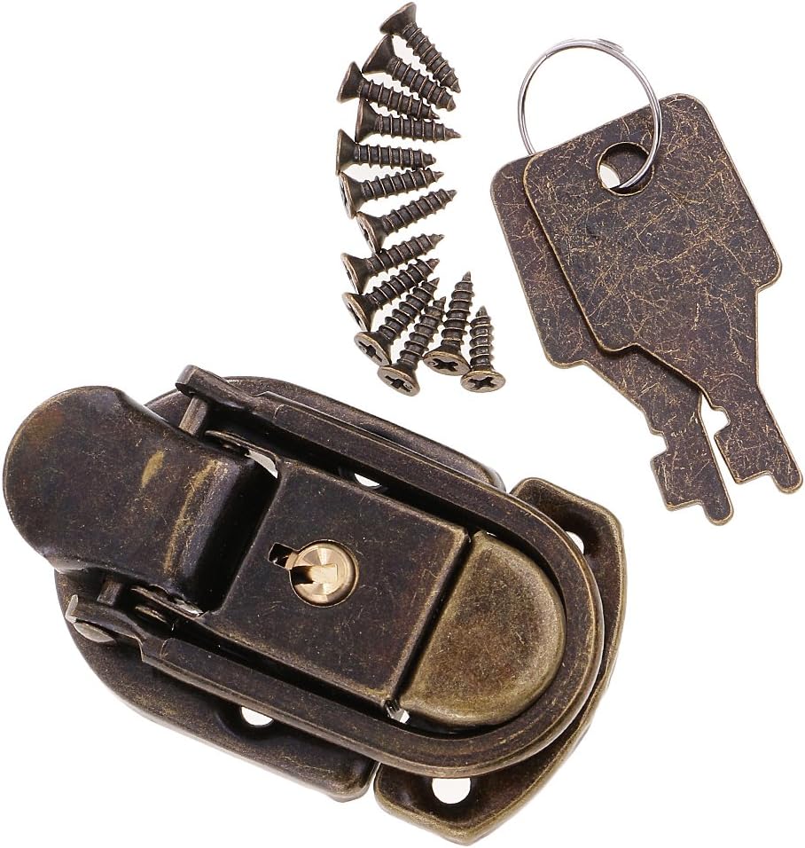 Luzhengyang Old Crate Lock, Lock, Lever Lock with Key Set - Amazon.com
