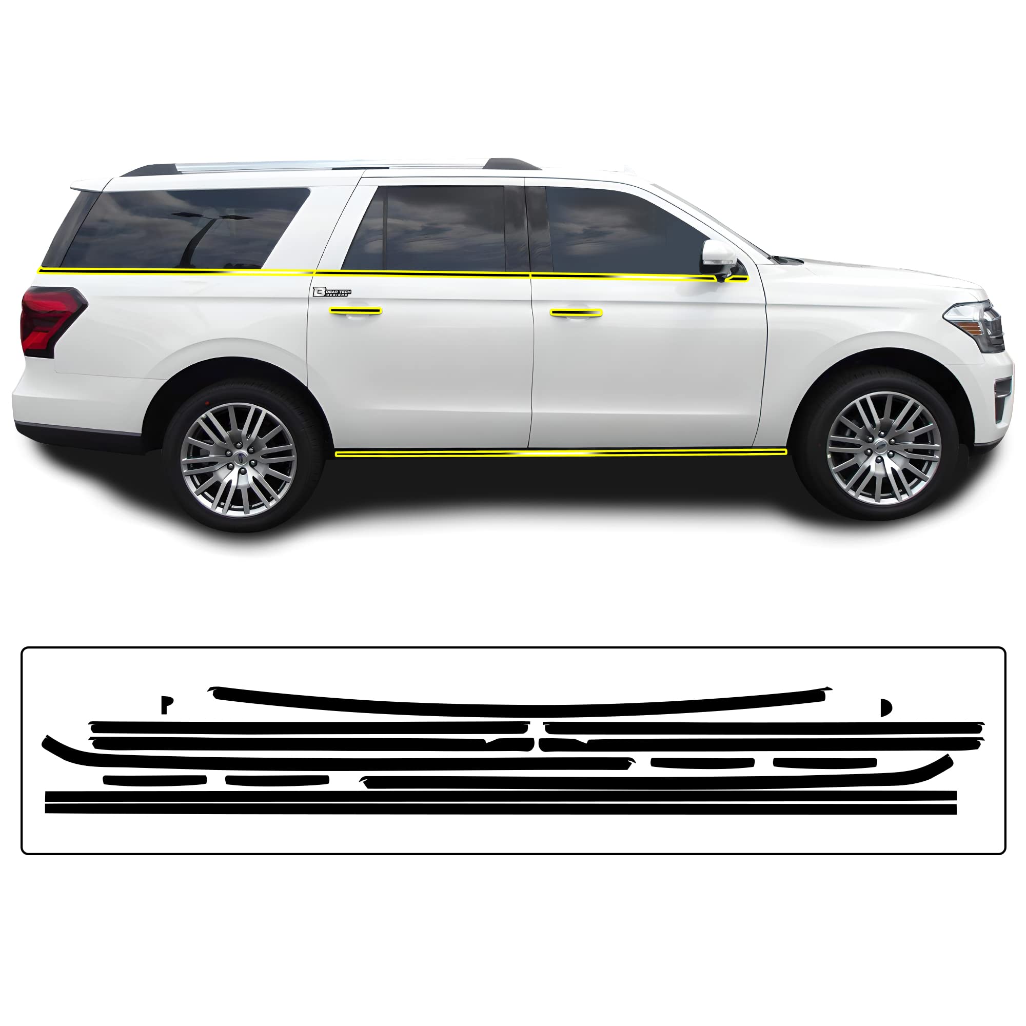 Amazon.com: BOGAR TECH DESIGNS Side Window Chrome Delete Sticker Decal ...