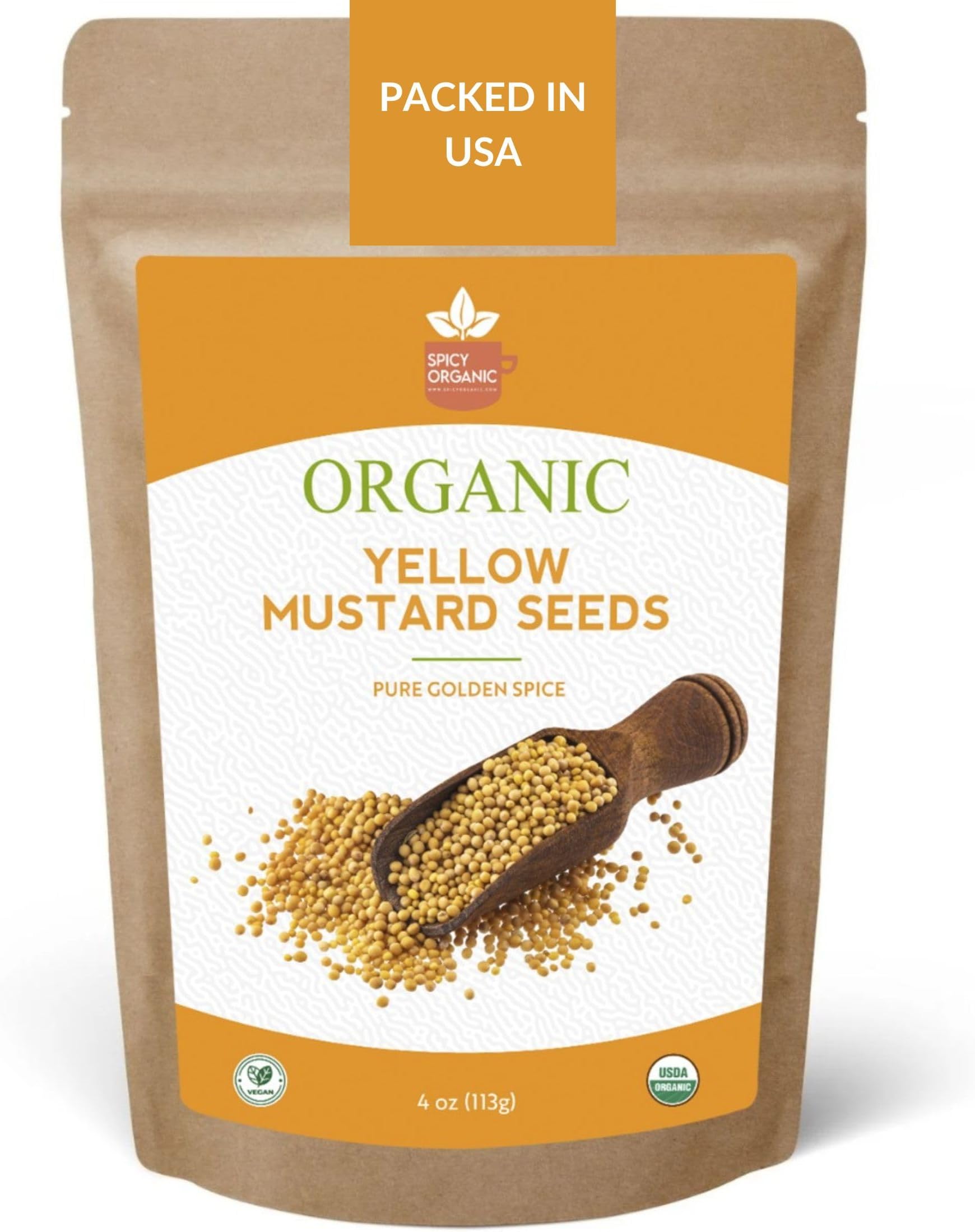 Amazon.com : McCormick Gourmet Organic Yellow Mustard Seed, 2.12 oz ...