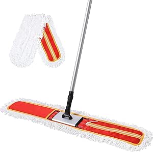 36" Commercial Dust Mops with 59" Extendable Long Handle, Heavy Duty ...