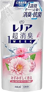 Amazon | レノア 超消臭1WEEK 柔軟剤 フローラルフルーティーソープ 詰め替え 400mL | レノア | 液体柔軟剤