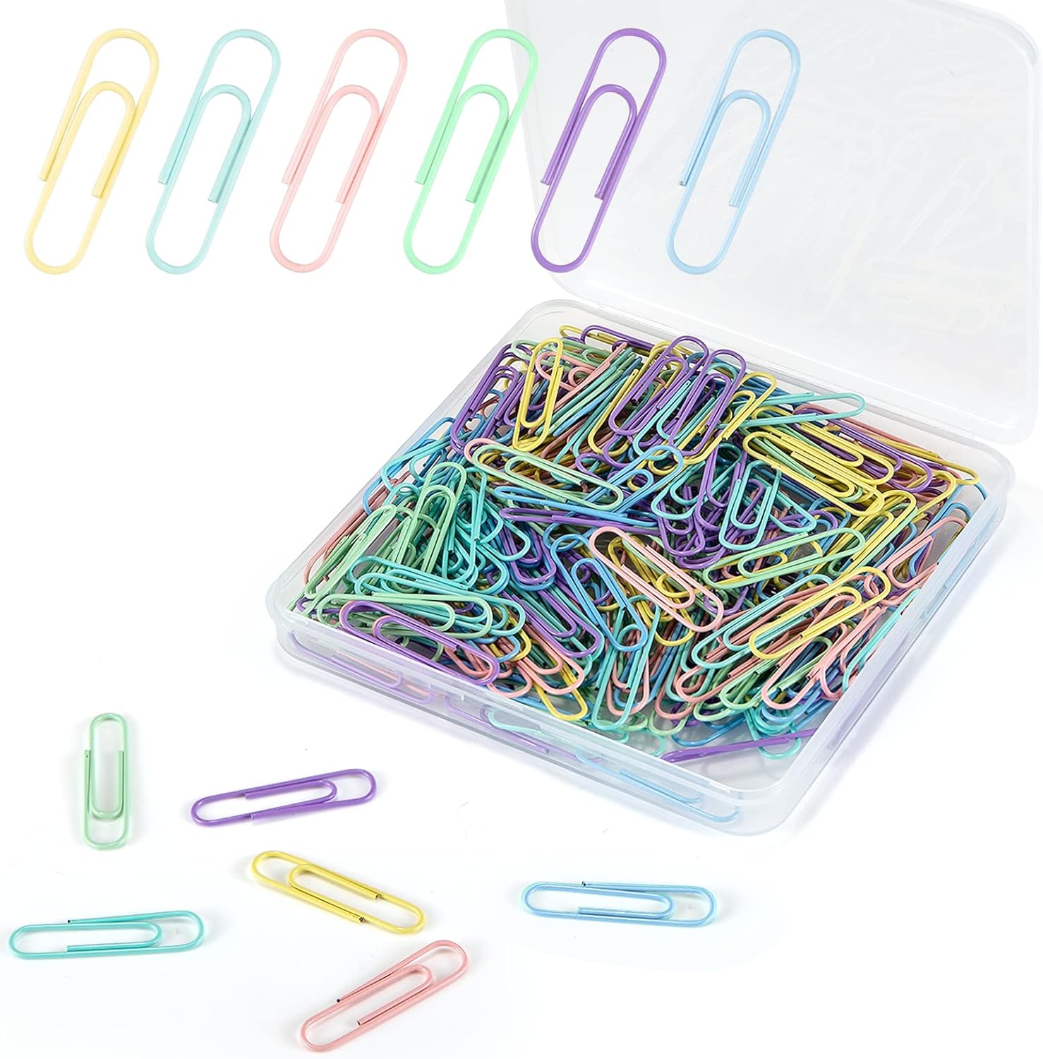 Amazon.com : Paper Clips, Medium Size Paper Clips 1.3 Inch (33mm) 210 ...