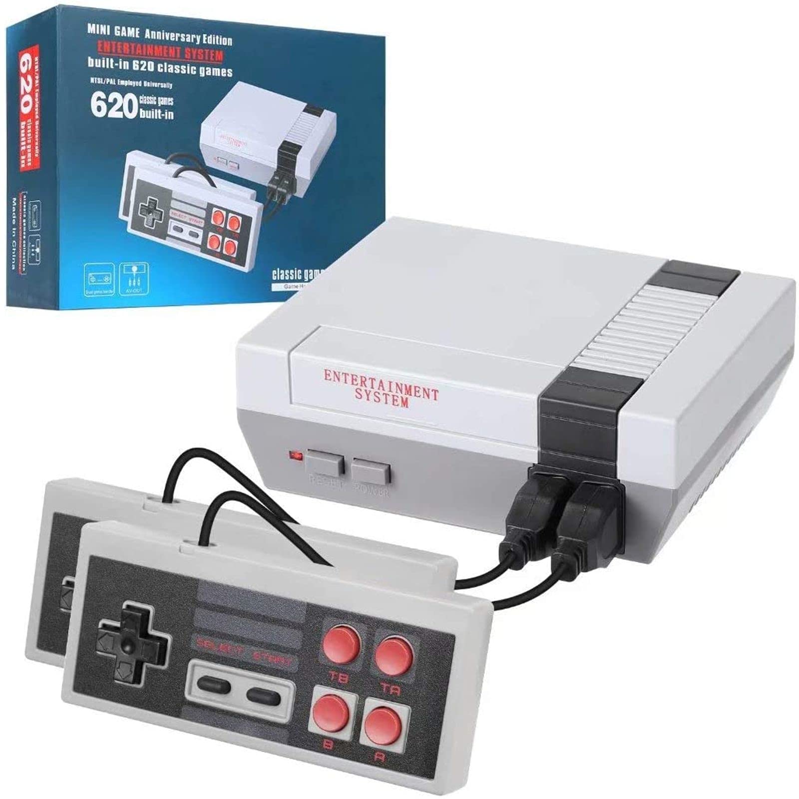 Gingyatu Retro Game Console Video Game System Preloaded 620 Nes ...
