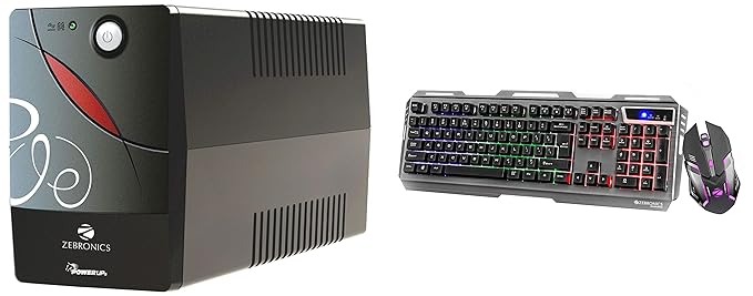 ZEBRONICS Zeb-U725 600VA UPS for Desktop/PC/Computers (not for Routers ...