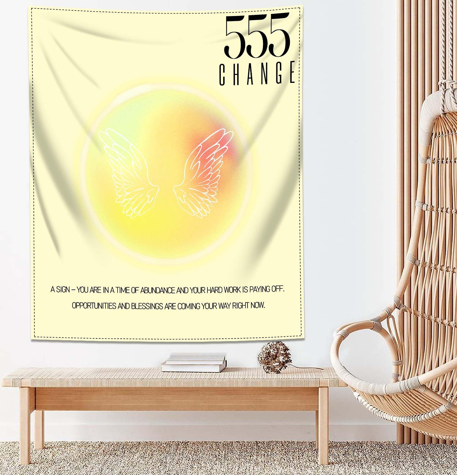 Snapklik.com : Aura Wall Art Tapestry, Colorful Angel Numbers Sets ...