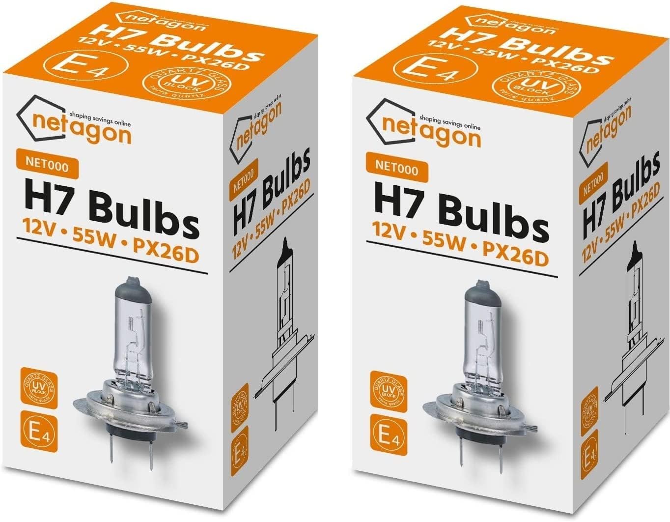 Set (Pair) 499 H7 12V 55W Headlight Bulbs to fit a Peugeot 207 (2008 ...