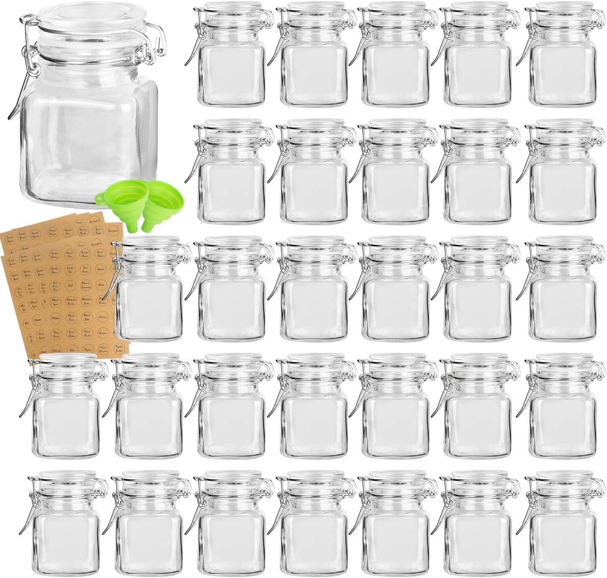 Amazon.com: KAMOTA Glass Jars With Lids, 30 pack of 3.5 oz small glass ...