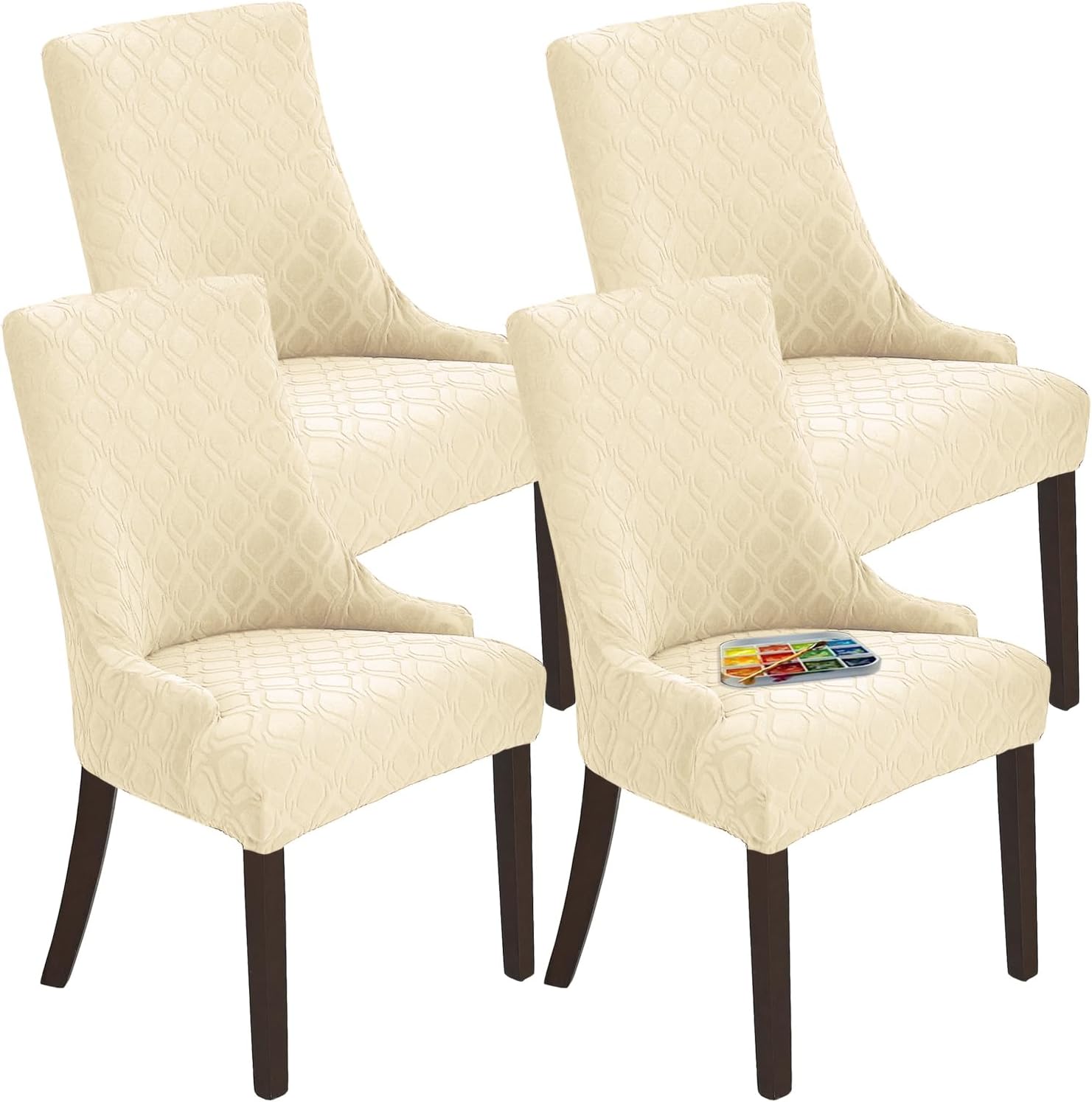 Amazon.com: LANSHENG Wingback Chair Covers Slipcover, Accent Chair ...