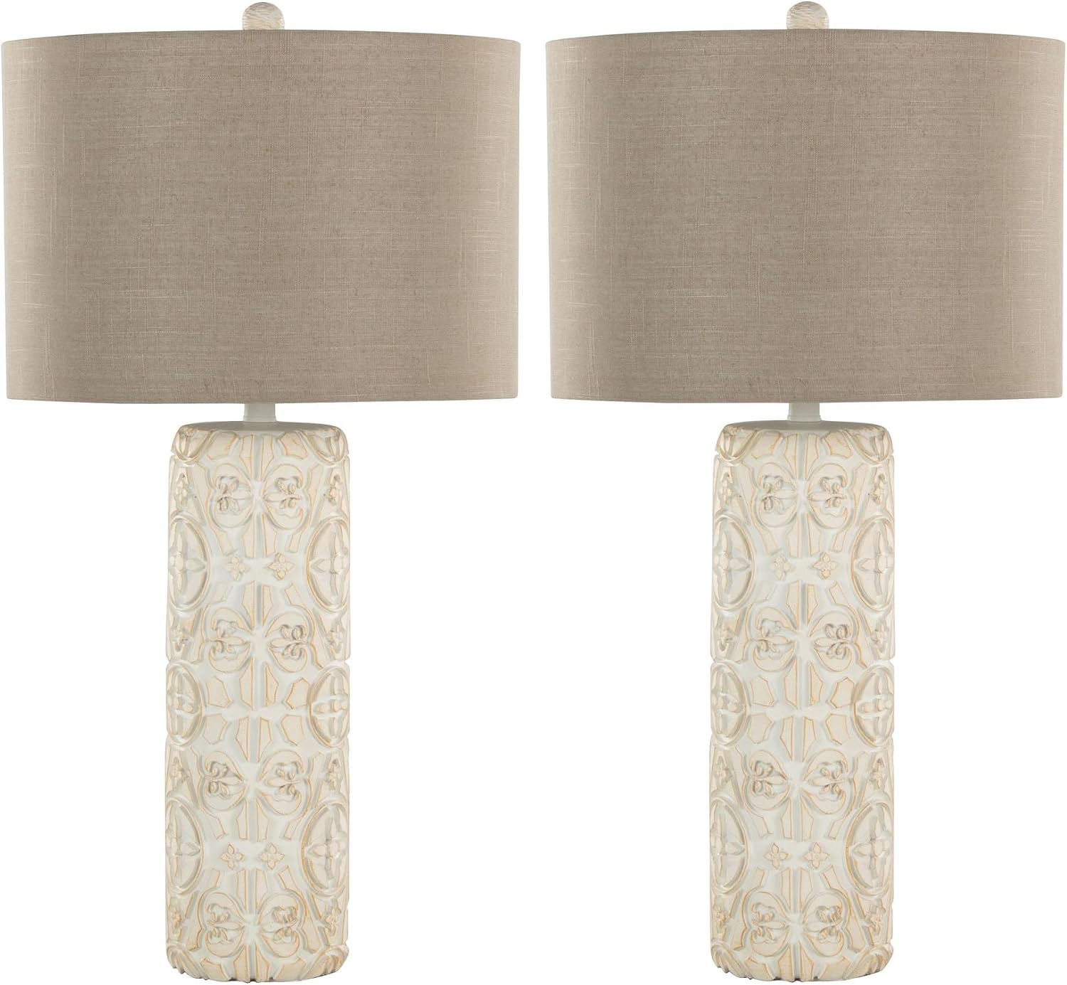 Charlotte 30" Polyresin Table Lamps Set of 2, Desk Lamp, Bedside Lamps ...