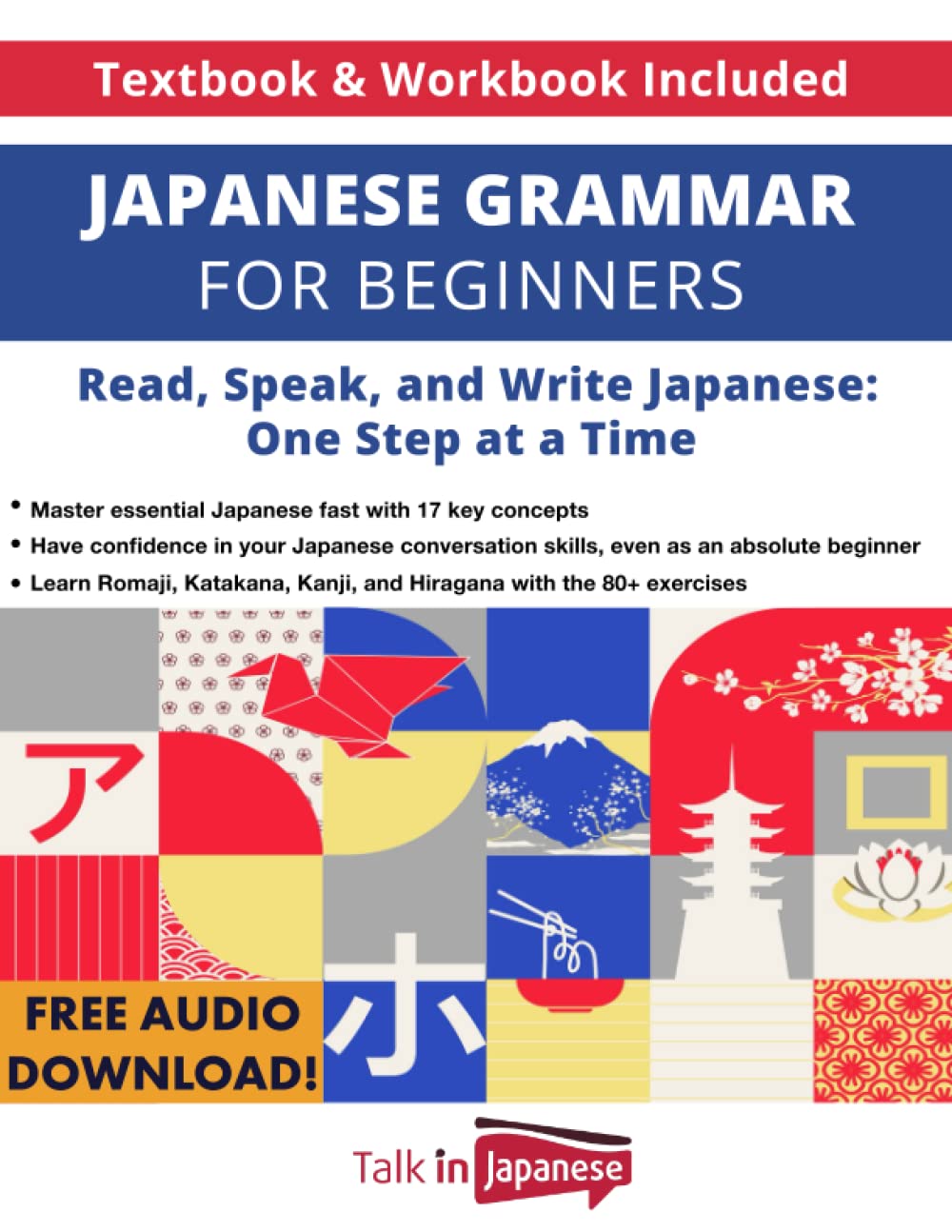 Japanese Grammar for Beginners Textbook & Workbook Included: Read ...
