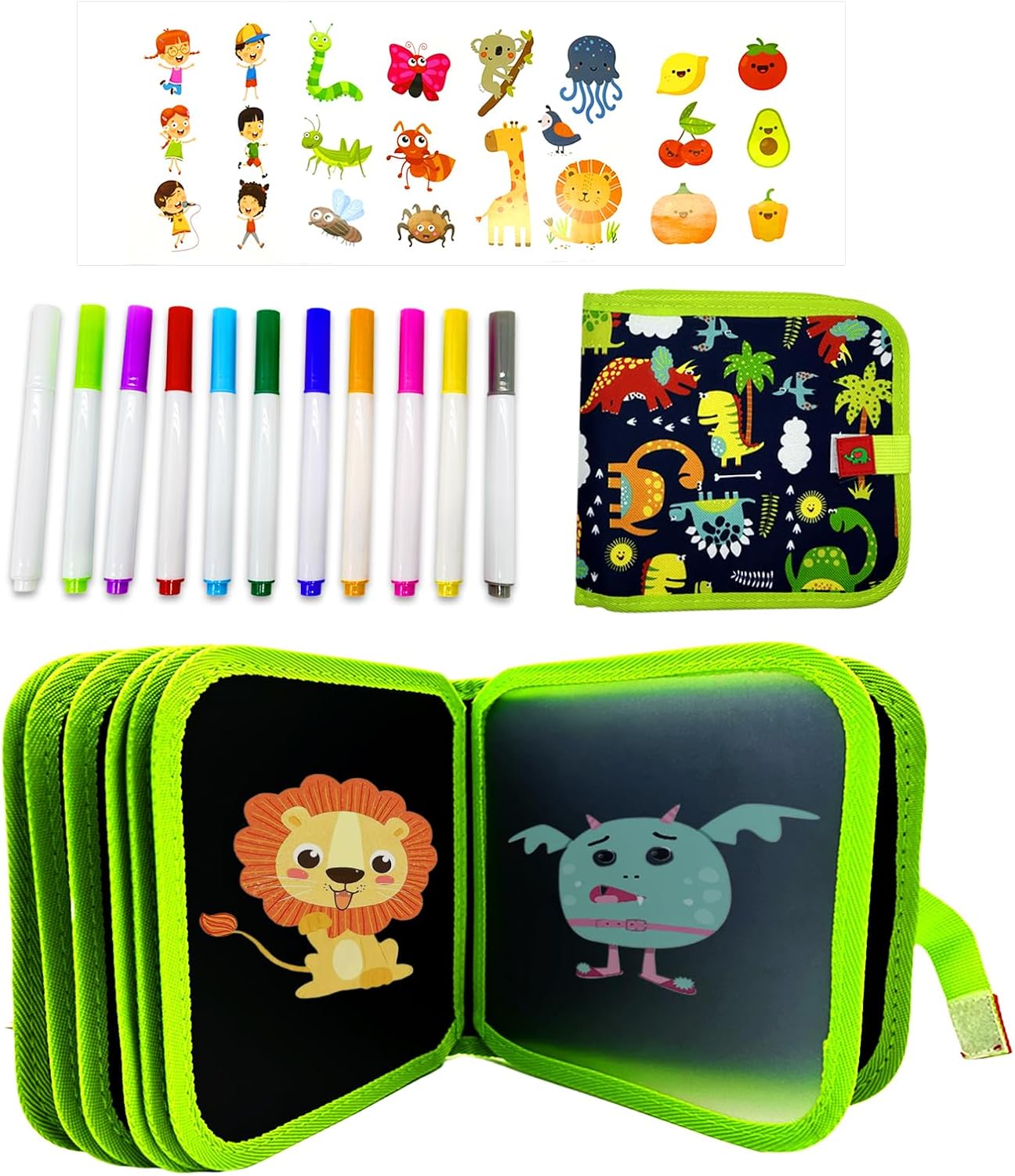 Portable Erasable Doodle Pad Reusable Graffiti Drawing Board Portable ...