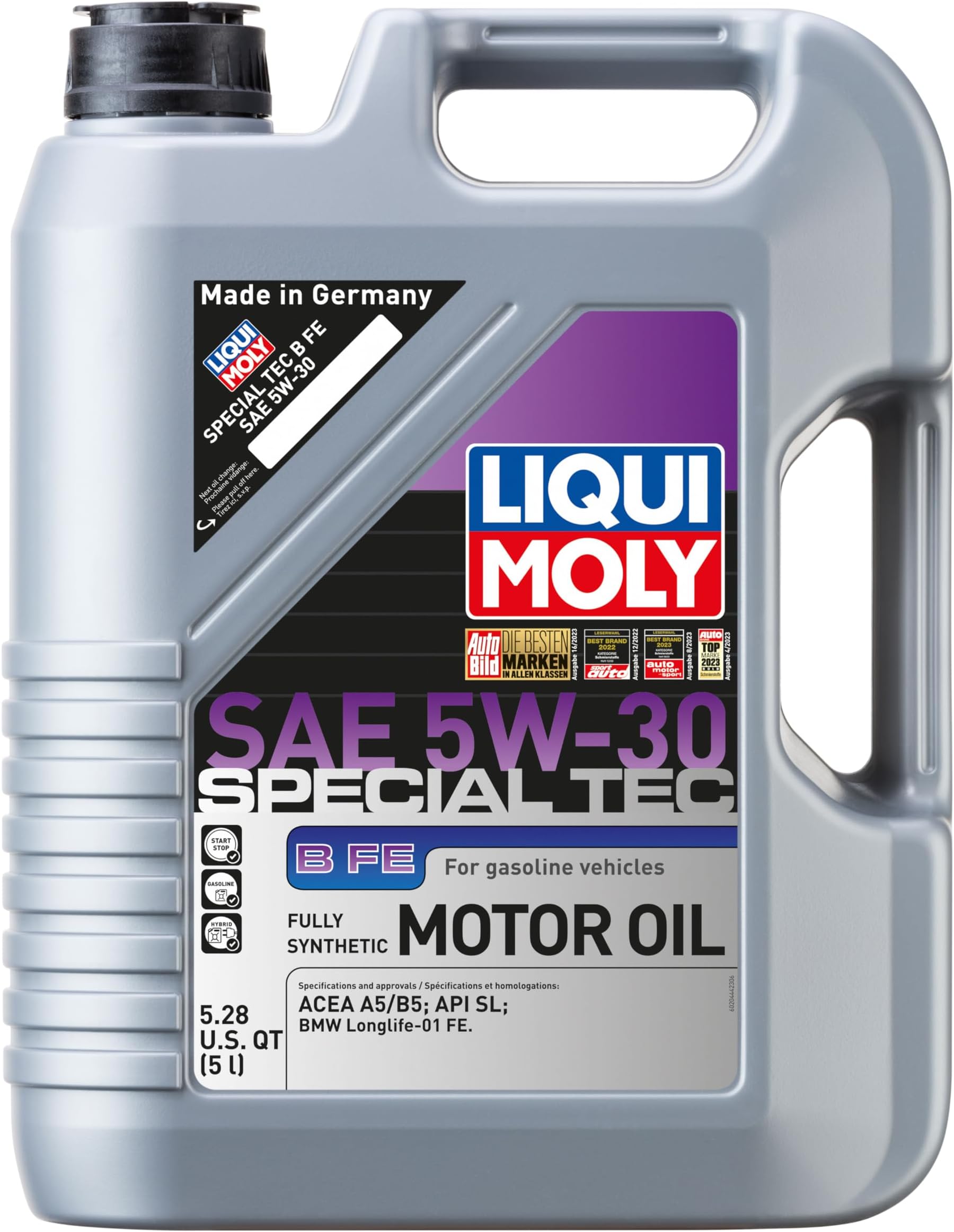 Amazon.com: LIQUI MOLY Molygen New Generation 5W-30 Motor Oil | 5 Liter ...