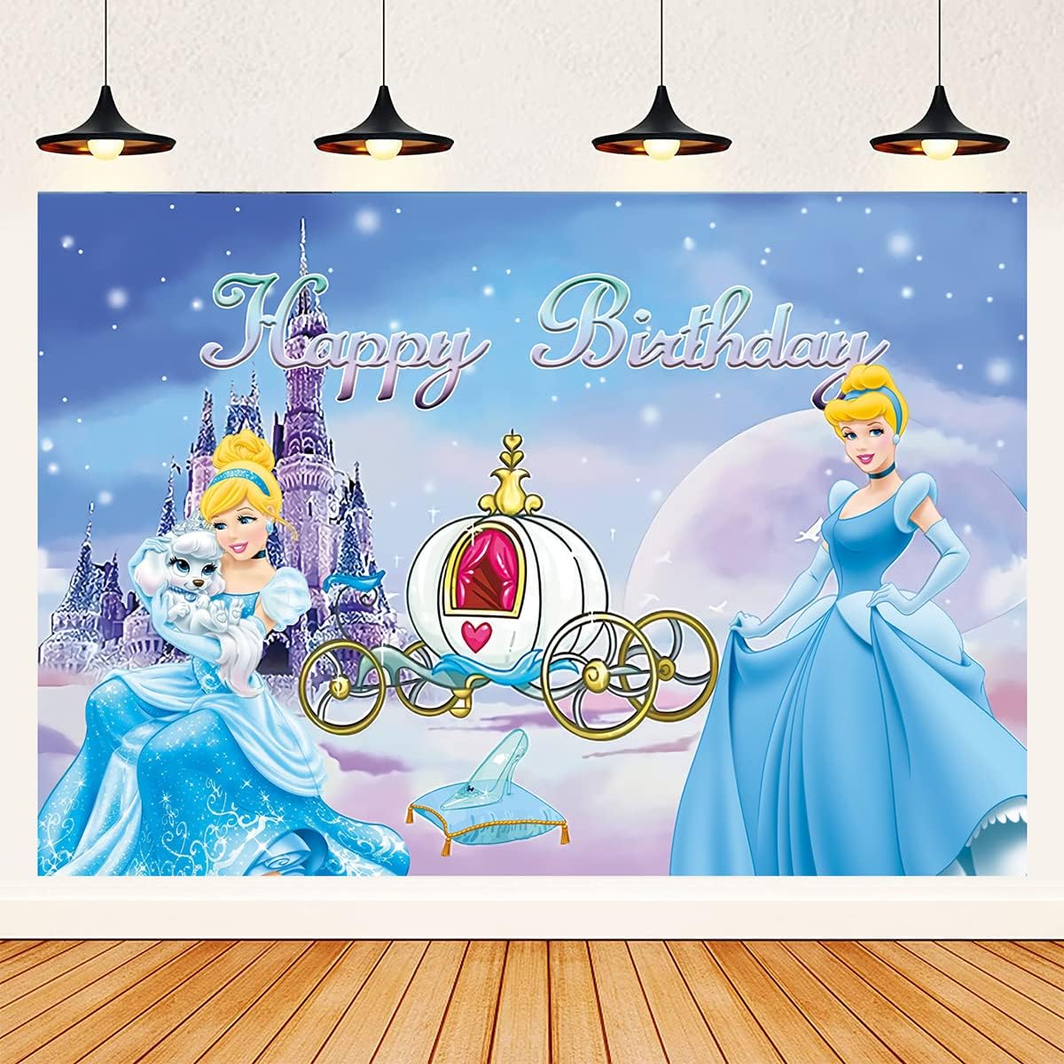 Princess Themed Backdrop XRHOT Princess Theme Anime Character Photo ...
