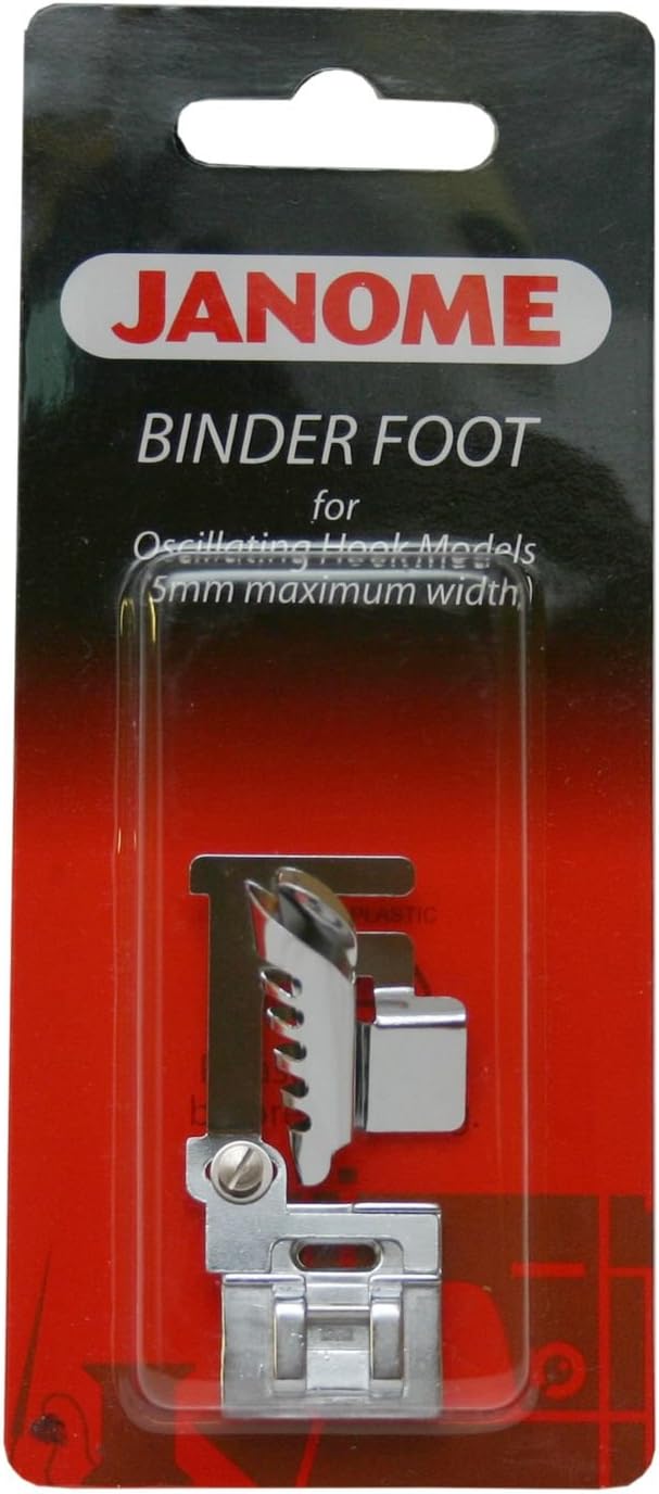 Amazon.com: Janome Binder Foot for Oscillating Hook Models (5mm Maximum ...