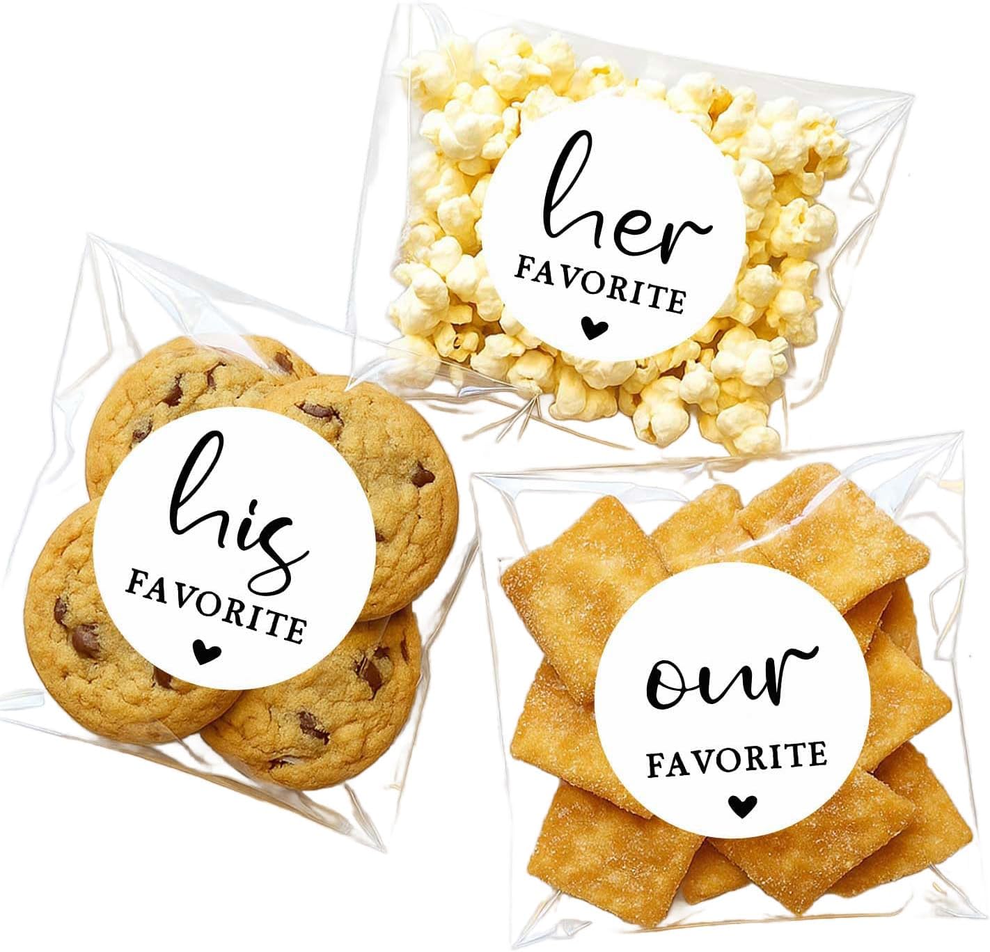 Amazon.com: 180 x His, Her, and Our Favorite Stickers with Bags ...