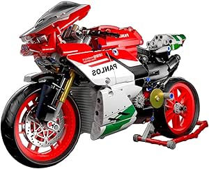 Amazon.com: Jetlet Racing Off Road Motorbike Building Kit, Technic ...