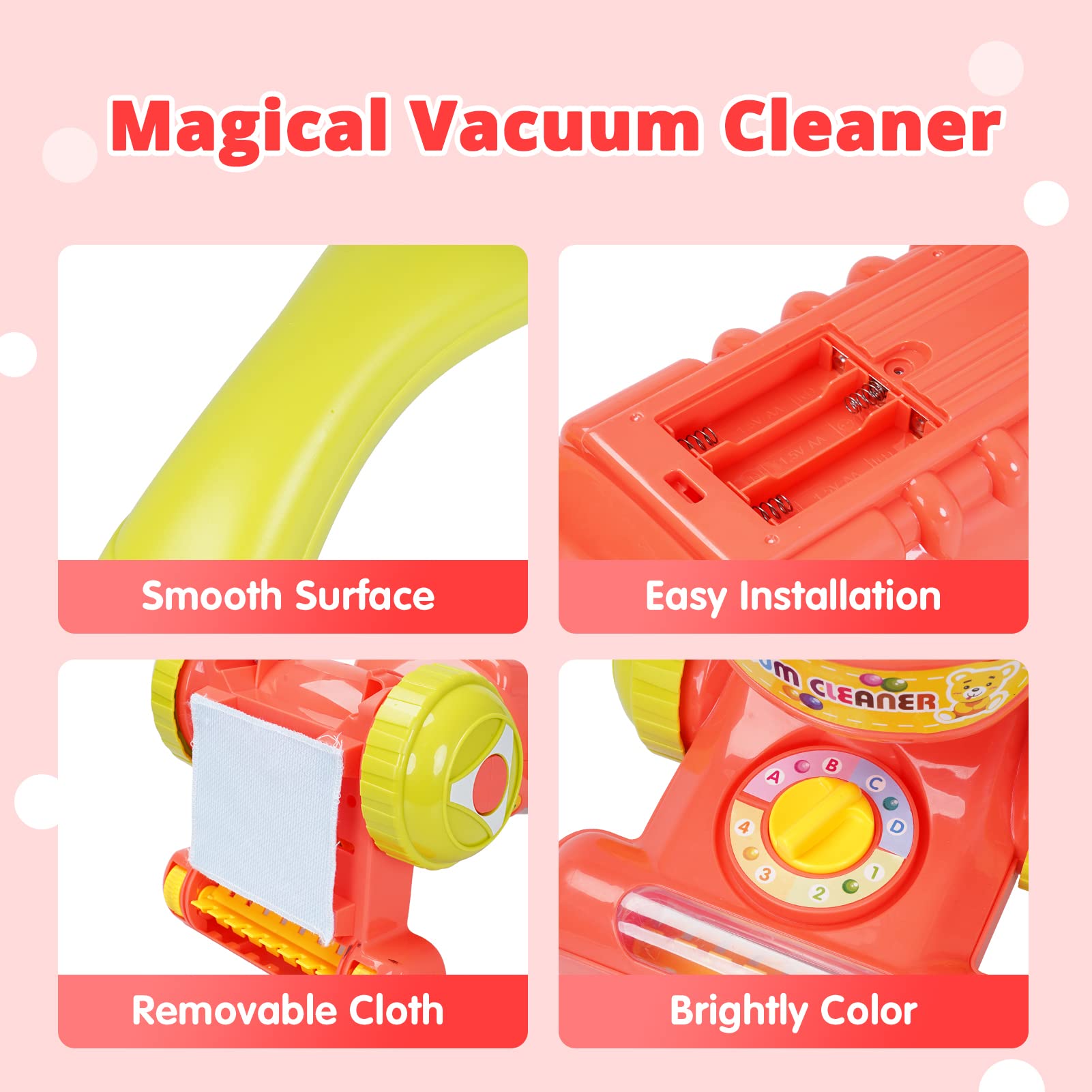 Snapklik.com : FS Toy Vacuum For Toddlers 2-3, Working Kids Vacuum Cleaner