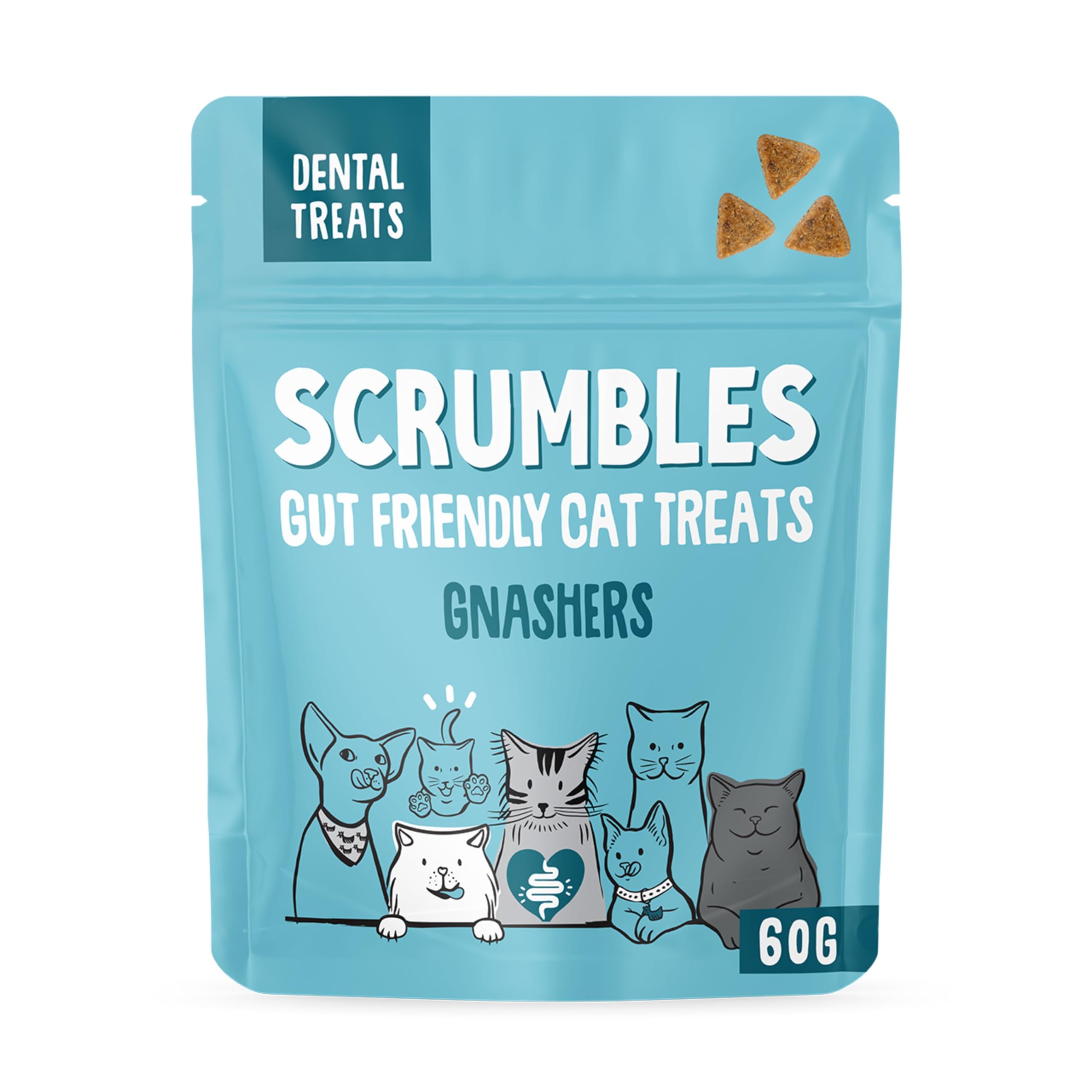 Scrumbles Gnashers for Cats, Chicken Dental Bites : Amazon.co.uk: Pet ...