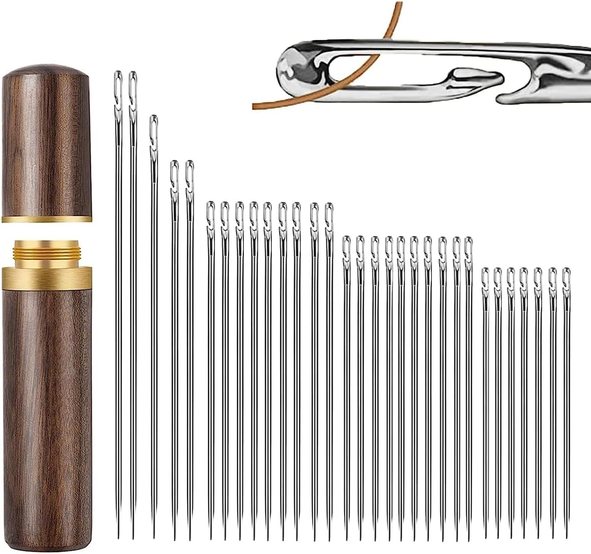 HASTHIP® 30pcs Quilting Needle Self-threading Quilting Needle with ...