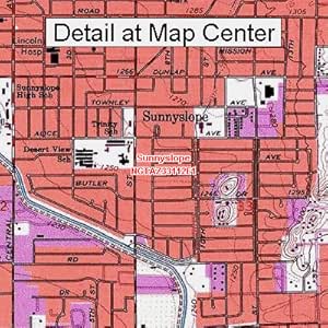 Amazon.com : USGS Topographic Quadrangle Map - Sunnyslope, Arizona ...