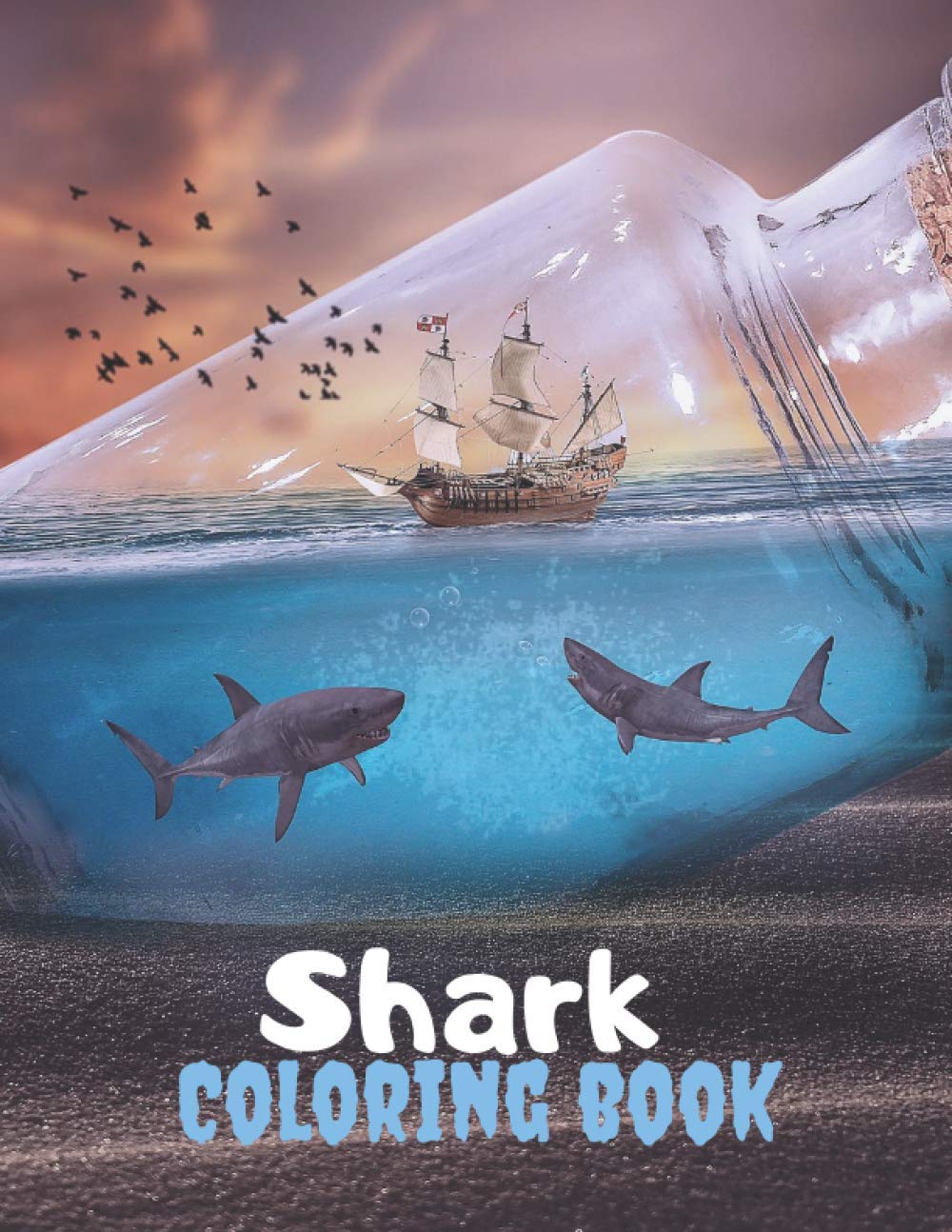 Buy Shark Coloring Book: Shark Coloring Book for Kids: include Basking ...