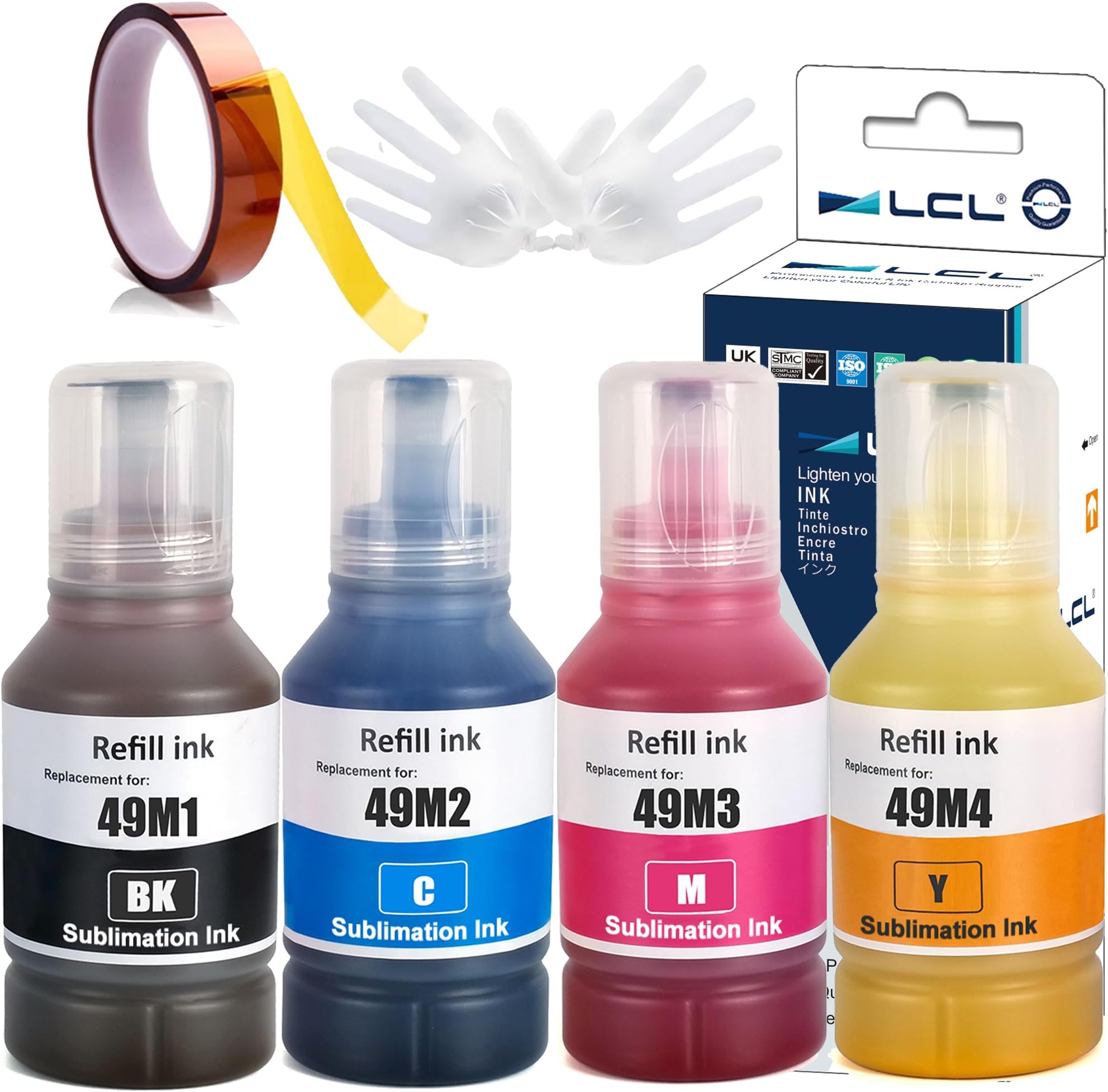 Amazon.com: IN INTACTECH T49M Sublimation Ink for SureColor F170 F570 Dye-Sublimation Printer ...