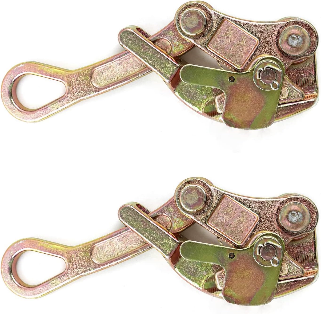 QWORK 2 Pack 2 T Cable Grip Wire Grip Steel Rope Jaw Puller for Wire ...