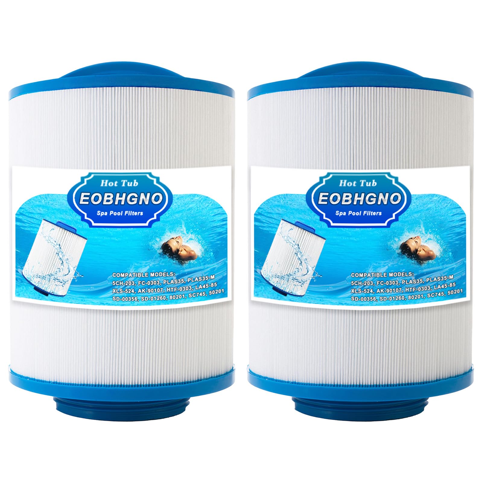 Amazon.com : EOBHGNO 5CH-203 Hot Tub Spa Filter Cartridge Compatible with Unicel 5CH-203, Filbur ...