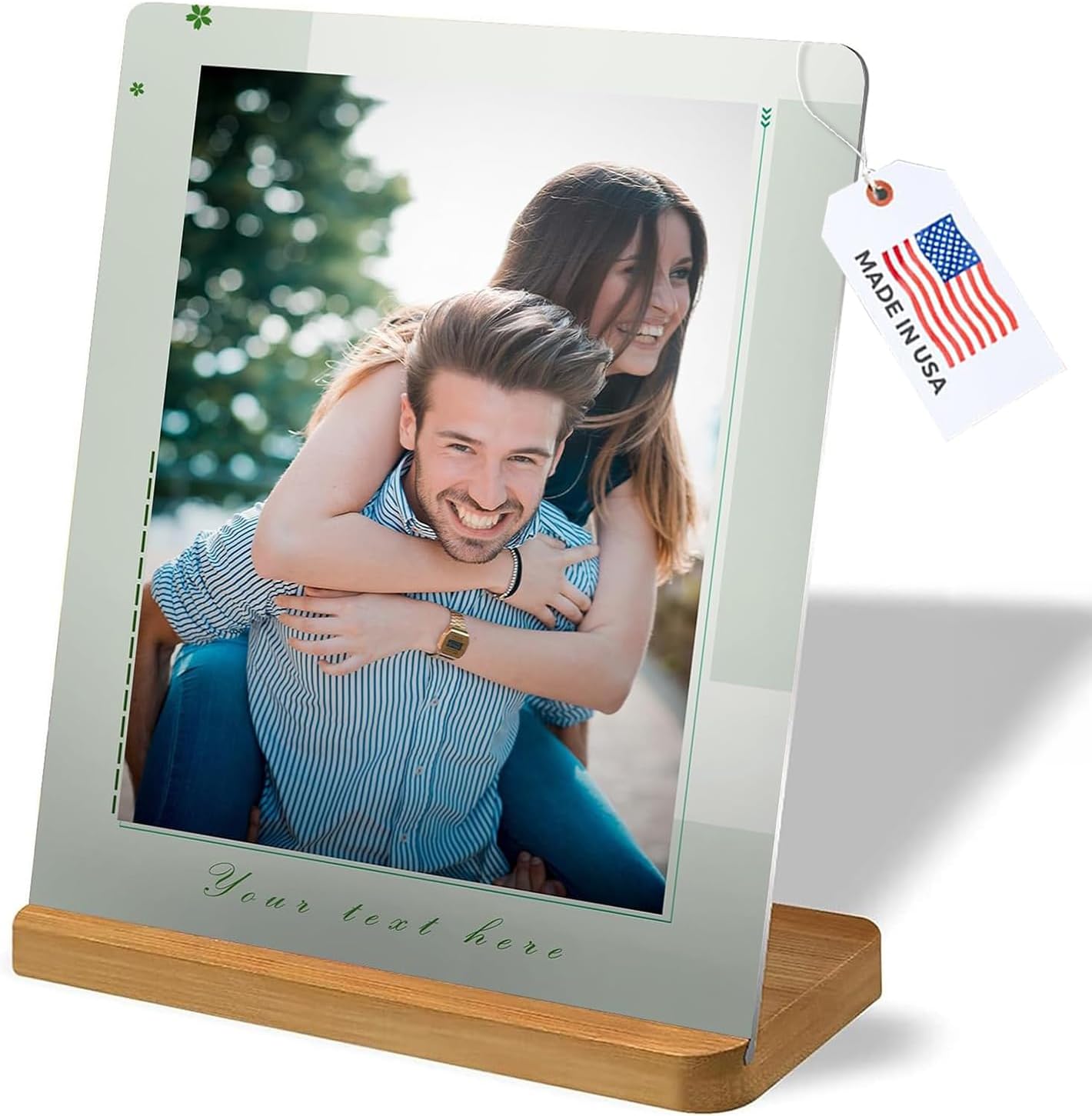 Amazon.com - LOUISMIAA Custom Metal Picture Frame, Personalized Photo ...