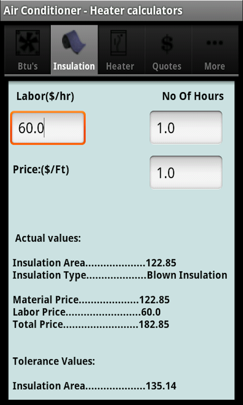 Air Conditioner and Heater Calculator:Amazon.com:Appstore for Android