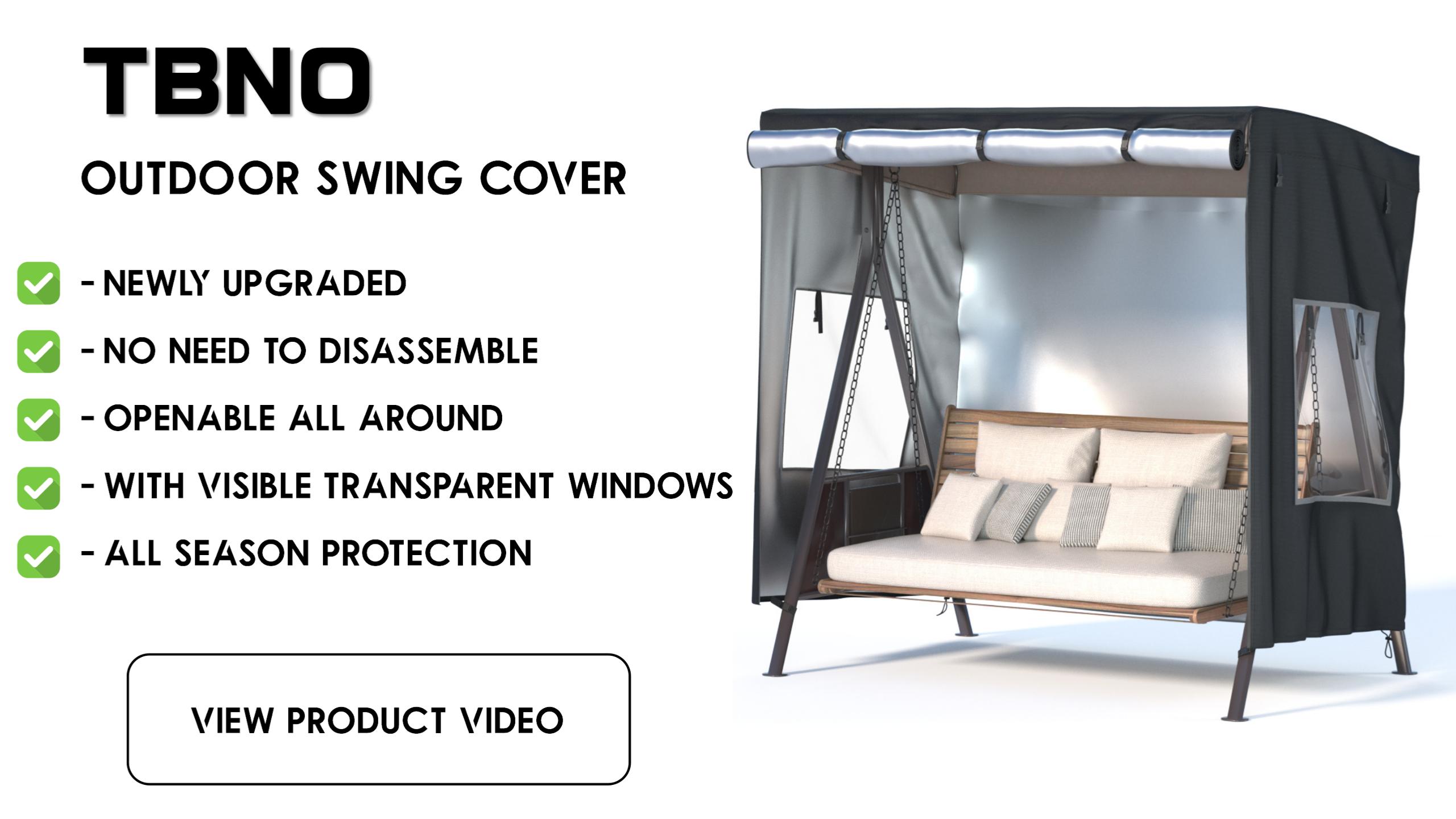 Outdoor Swing Cover BAHULA Replacement Canopy For 3-Seater Swing - 210D ...