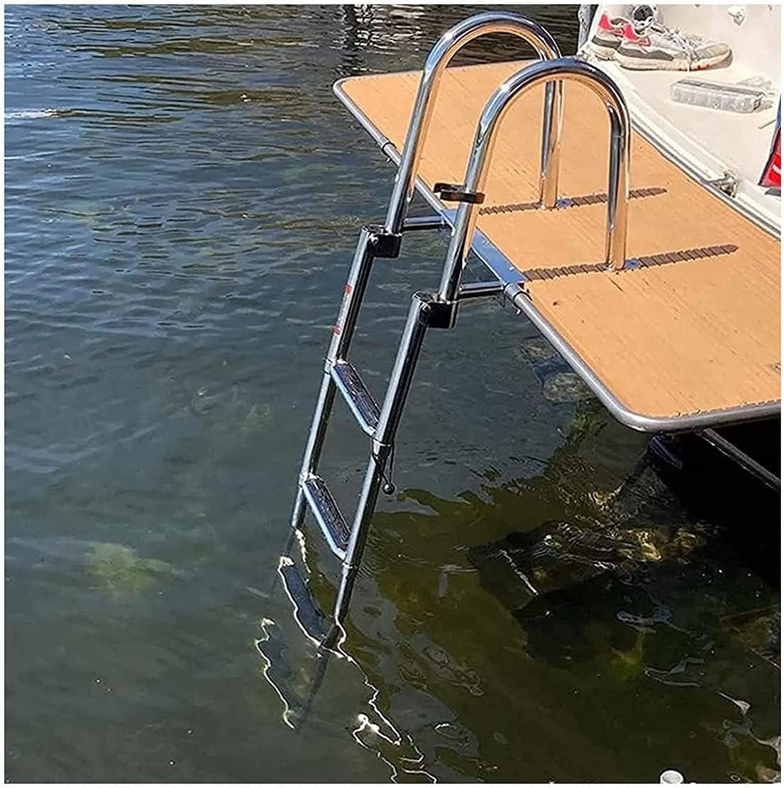 Amazon.com: icVantA Pontoon Boat Ladder Boat Ladder Marine Ladder 4 ...