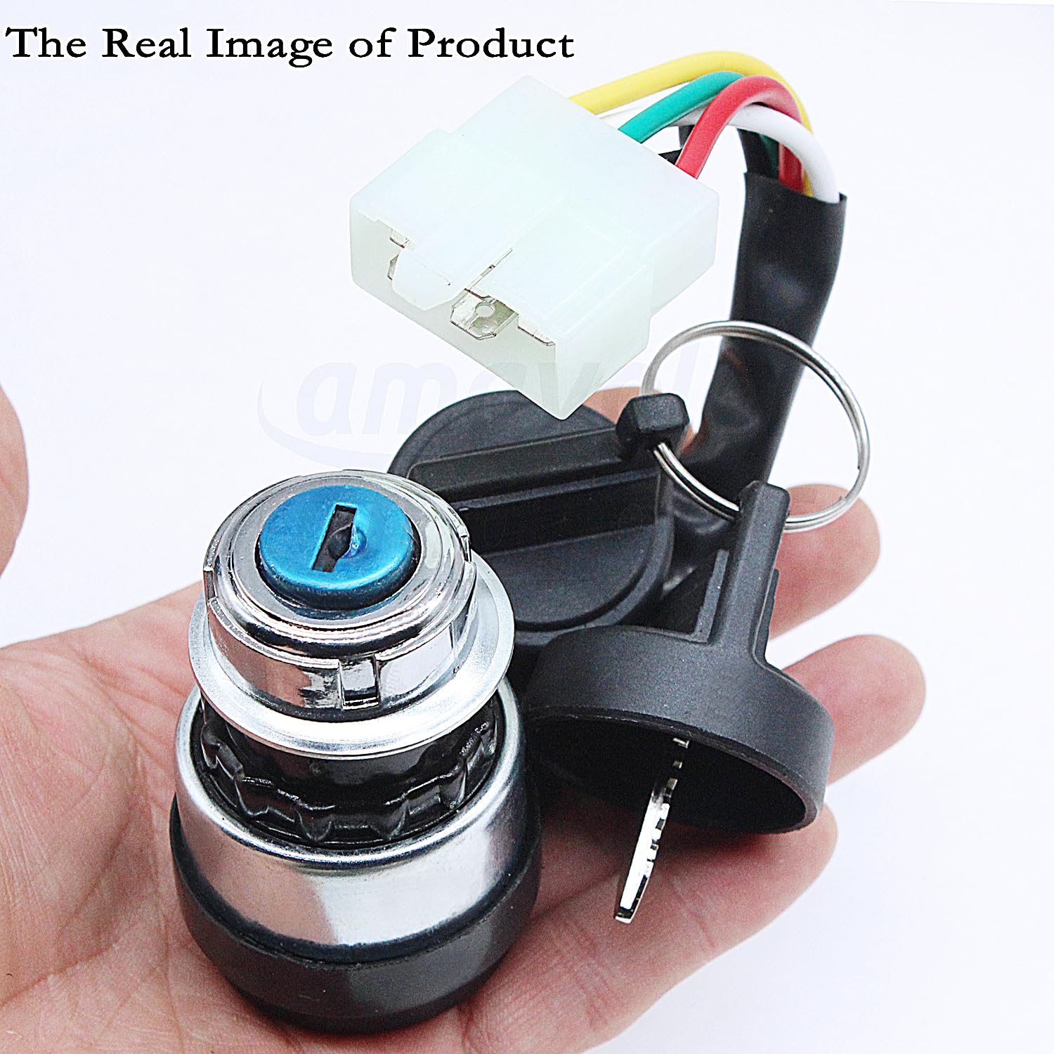 Snapklik.com : Amavoler 5 Wire 5 Pin Ignition Key Switch Replacement ...
