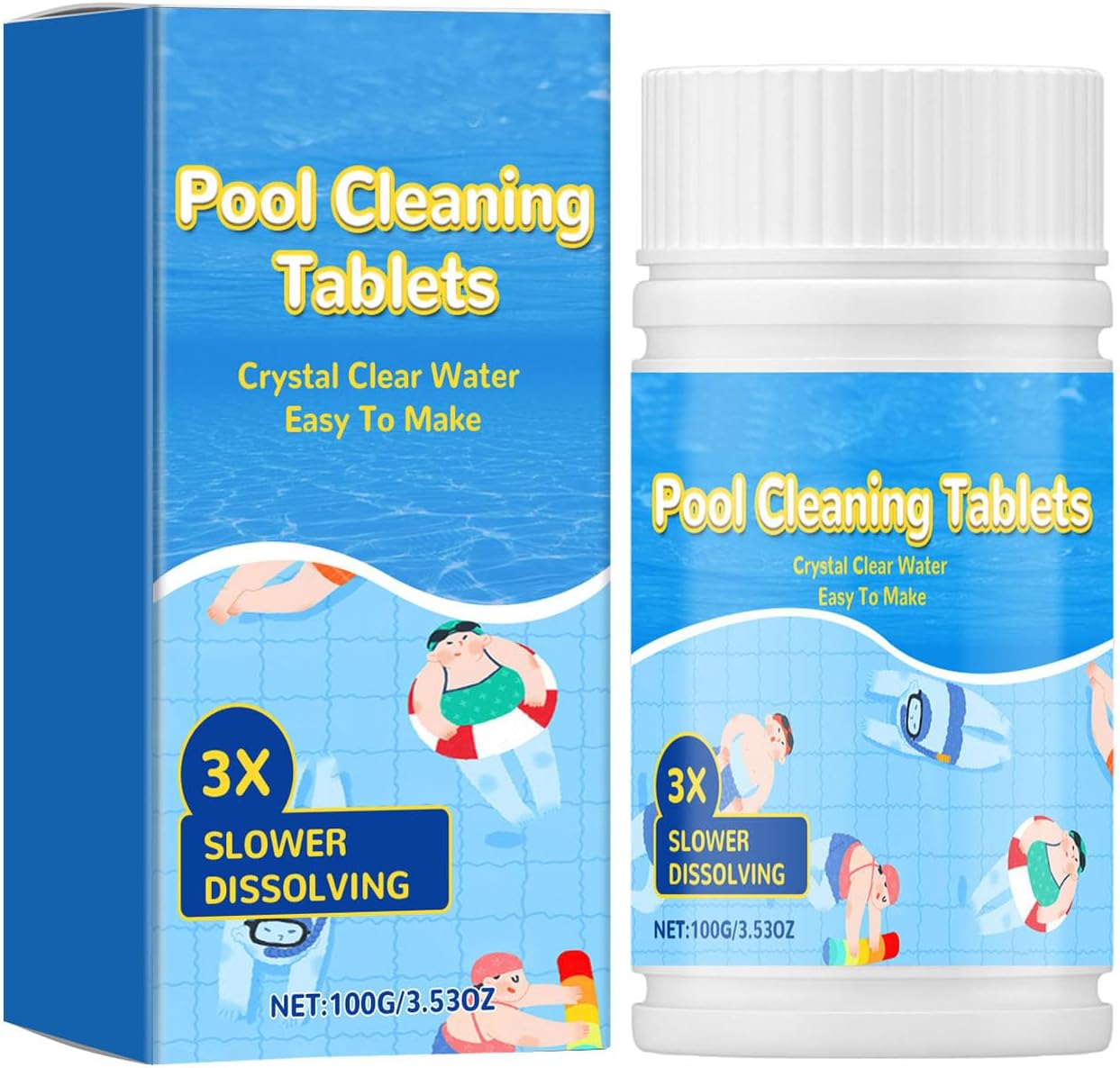 Chlorine Tablets for Swimming Pool and Spas, 100g Chlorine Tablets for ...