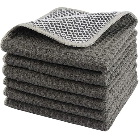 Amazon.com: KinHwa Microfiber Dish Cloths High Absorbent Dish Rags for ...